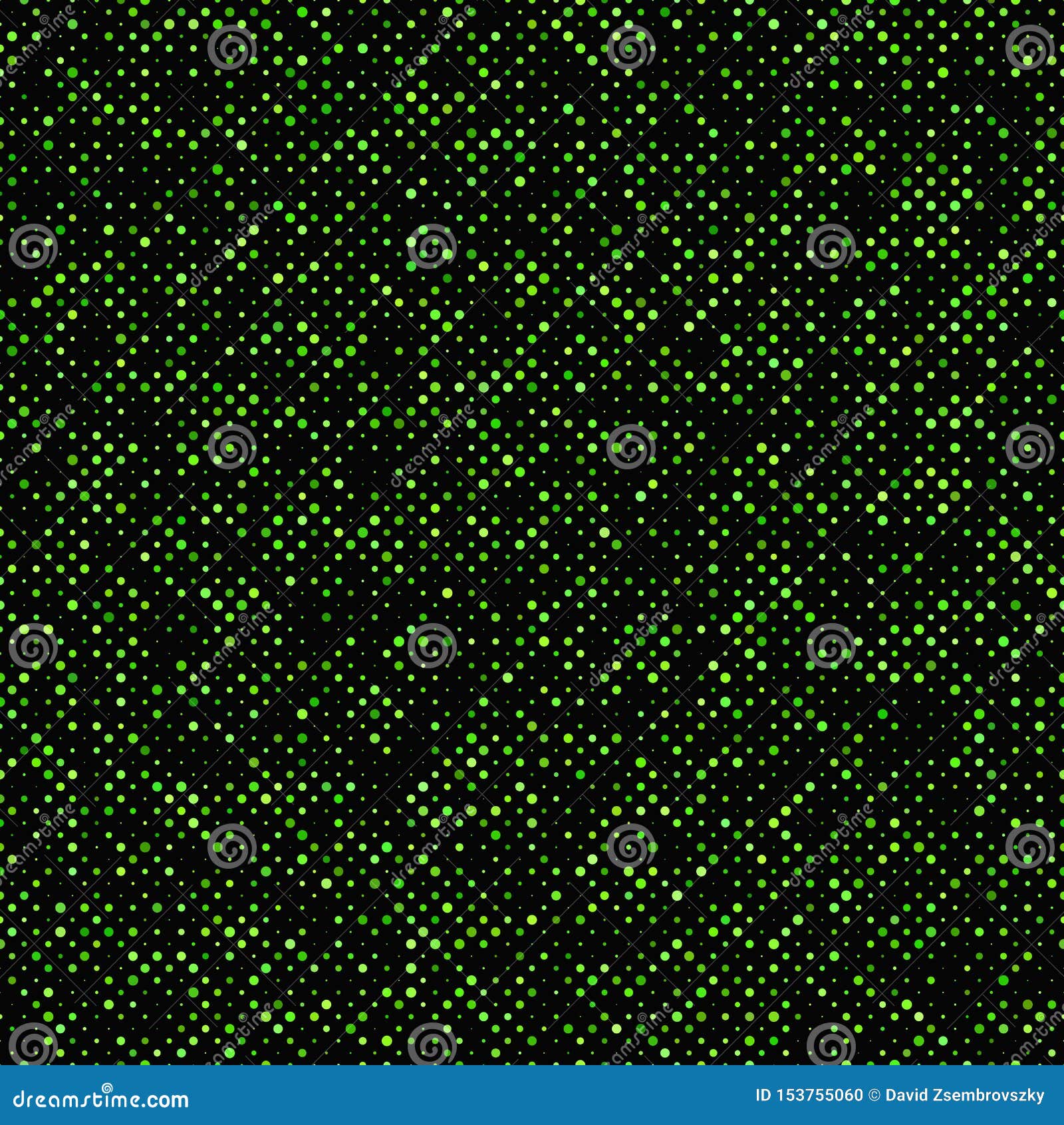 Green Seamless Dot Pattern Background - Vector Graphic Stock Vector ...