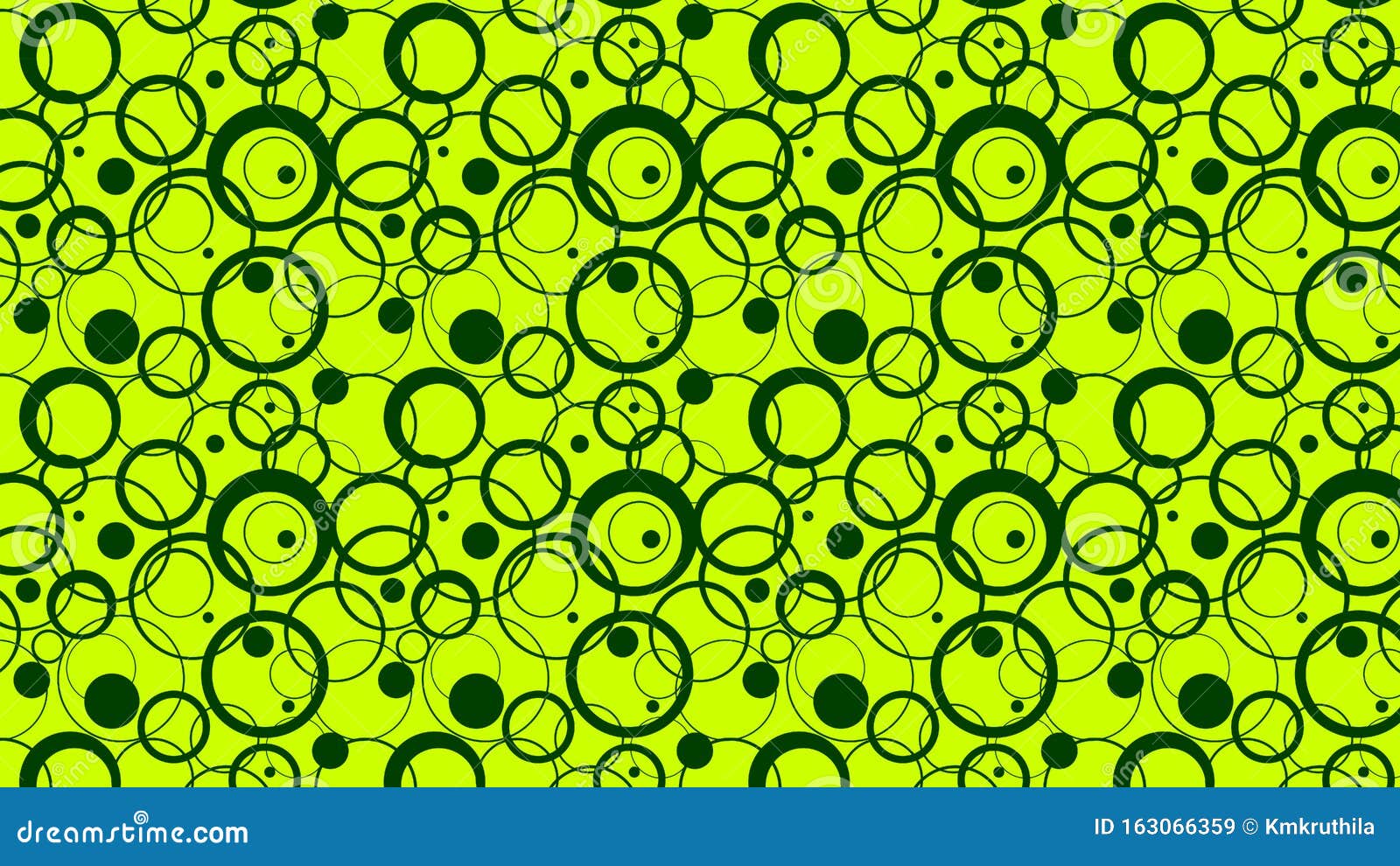 Green Seamless Overlapping Circles Pattern Vector Art Stock Vector ...