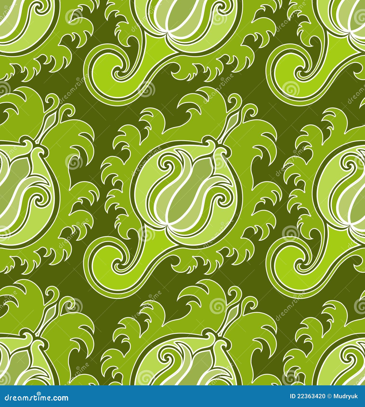 Green seamless pattern stock vector. Illustration of backdrop - 22363420