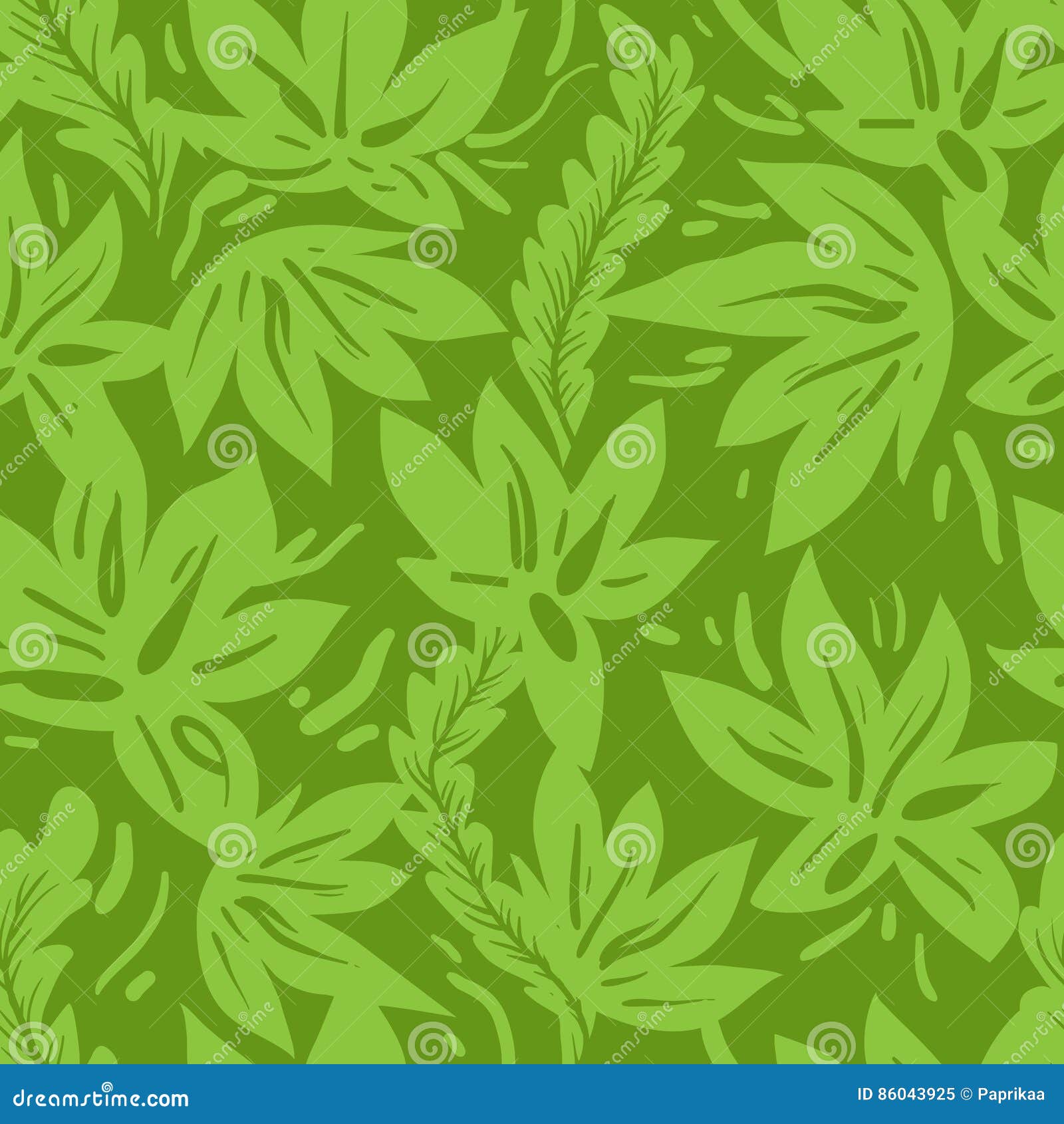 Green seamless pattern stock vector. Illustration of sketch - 86043925