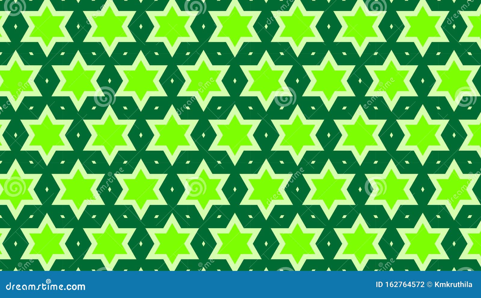Green Seamless Star Pattern Stock Vector - Illustration of repeat ...