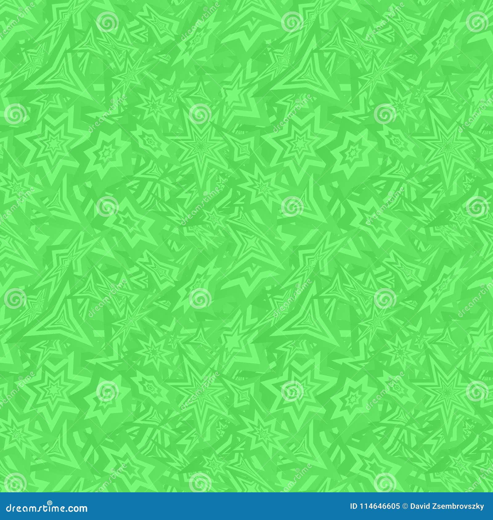Green Seamless Star Pattern Background Stock Vector - Illustration of ...