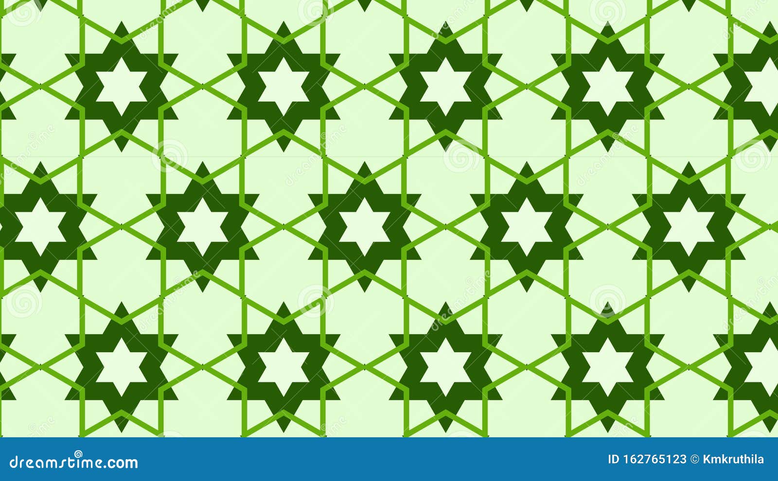 Green Seamless Star Pattern Background Vector Stock Vector ...