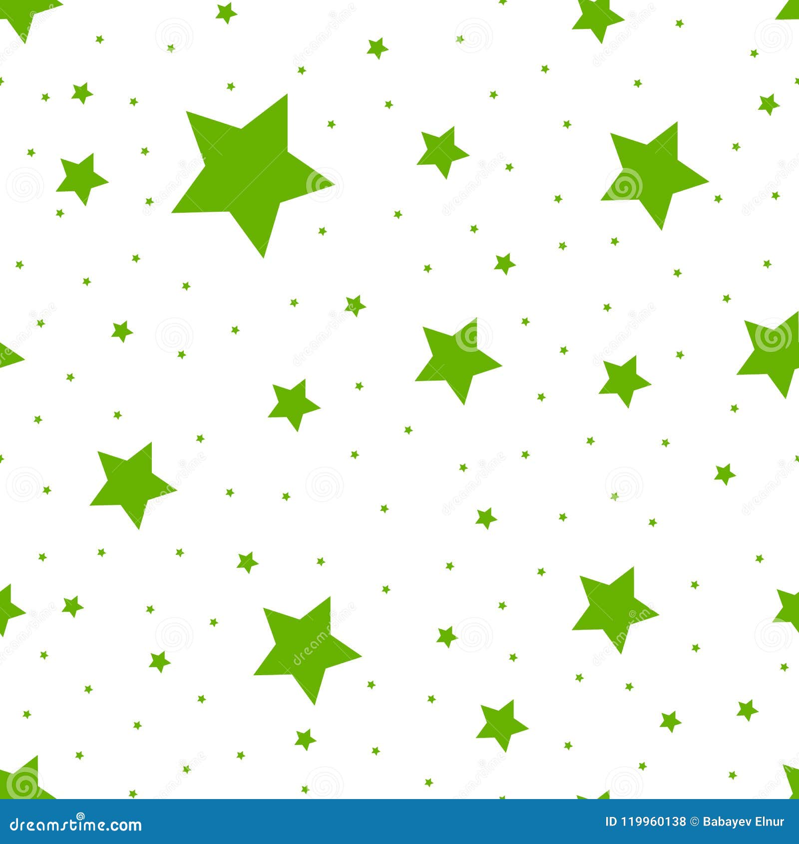 Green Seamless Star Pattern. Repeating Star Background. Simple Seamless ...