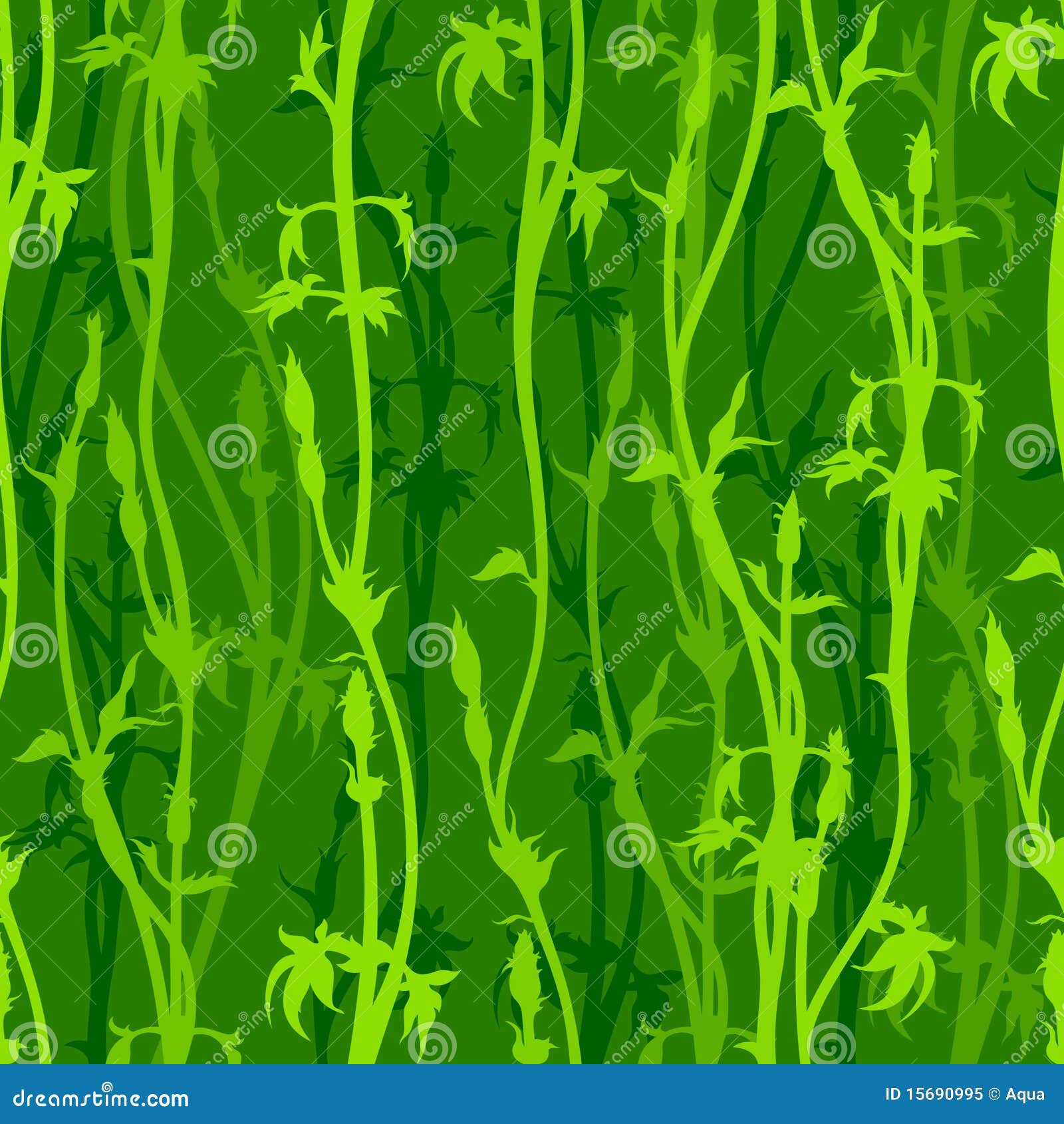 Green seamless texture stock vector. Illustration of forest - 15690995
