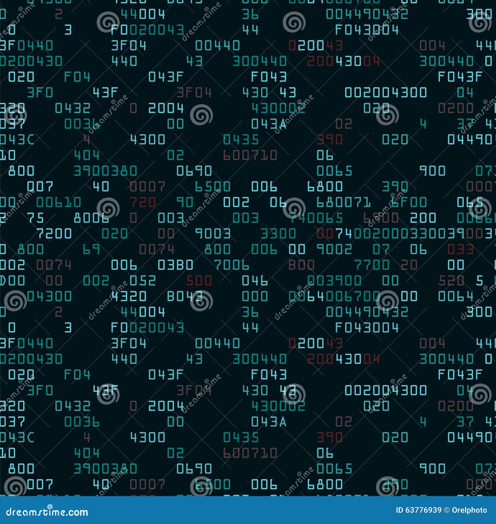 Green Security Background With HEX-code Stock Vector - Illustration of ...