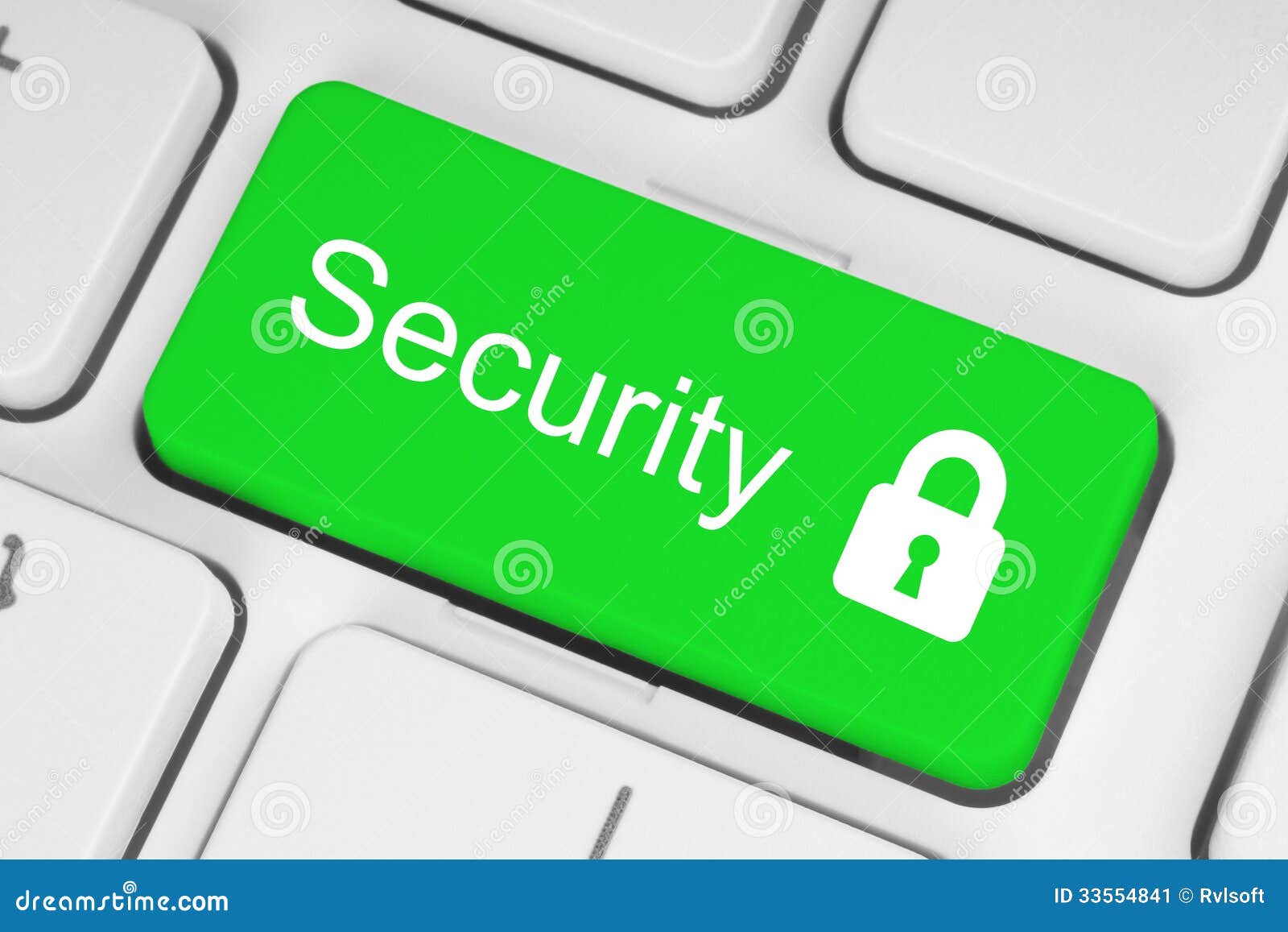 Green security button stock image. Image of cyber, internet - 33554841