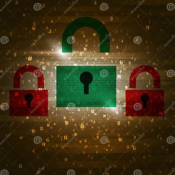 Green Security Pass stock illustration. Illustration of pass - 42334746