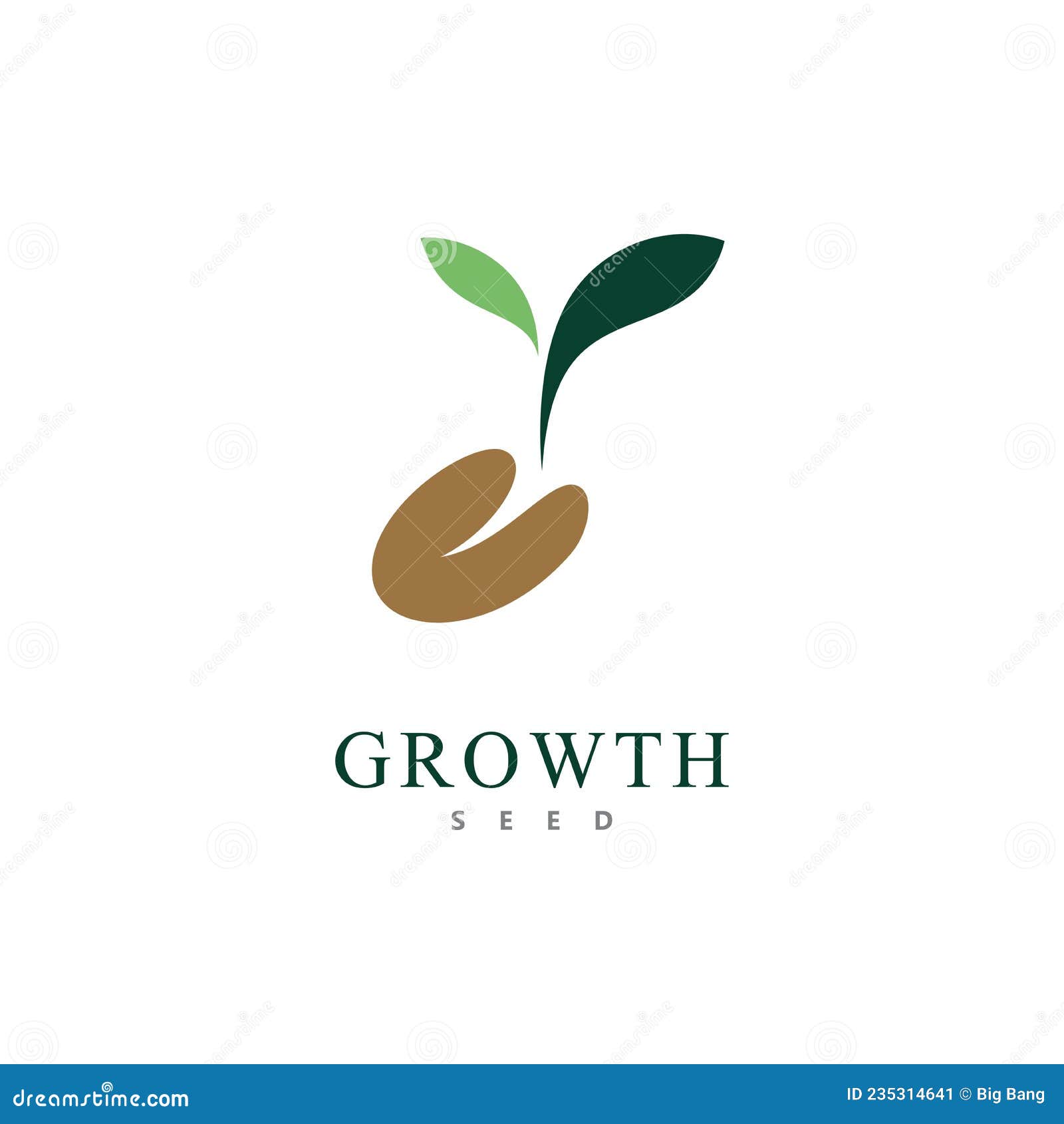 Green Seed Logo Icon Vector Illustration Stock Vector - Illustration of ...