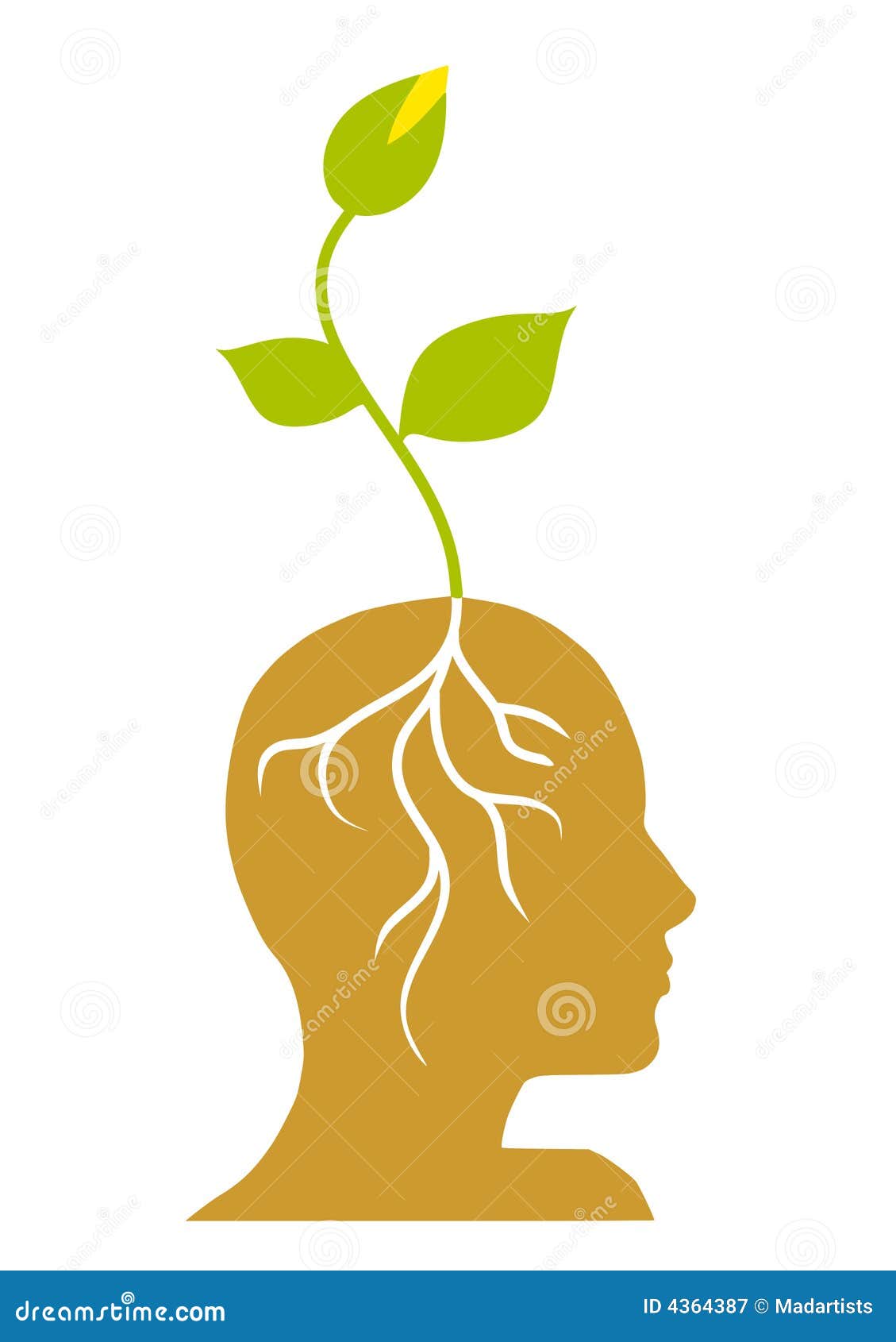 Seedling With Roots Vector Illustration | CartoonDealer.com #27011096