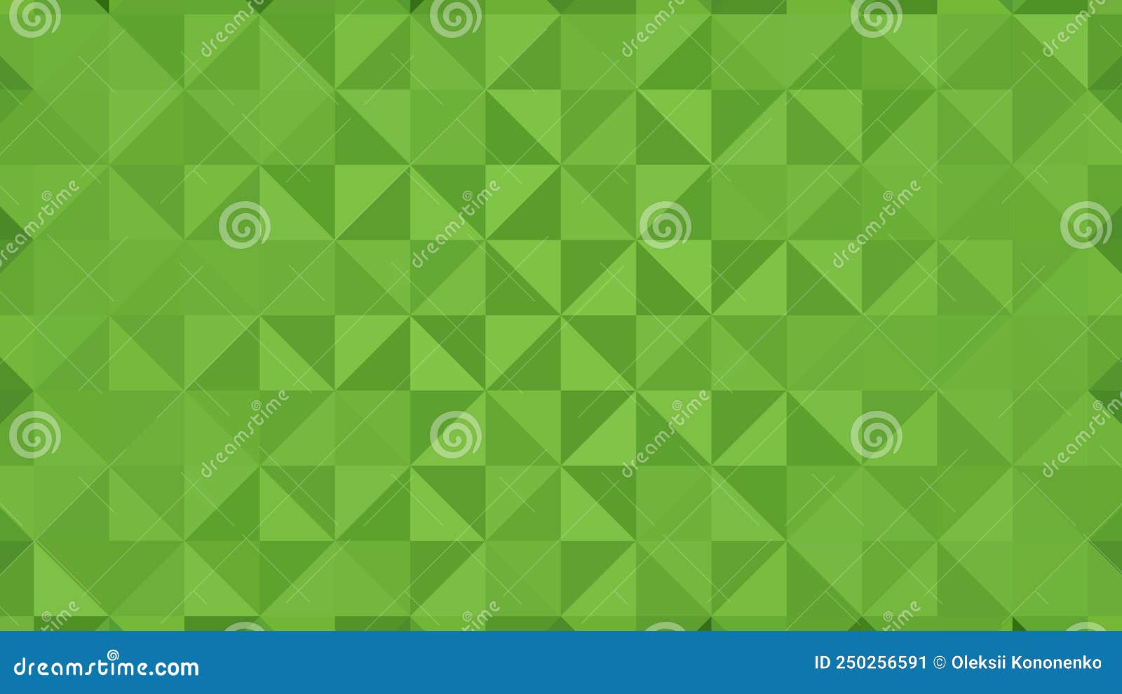 Green Segmented Background. Triangular Pixelation Stock Illustration ...