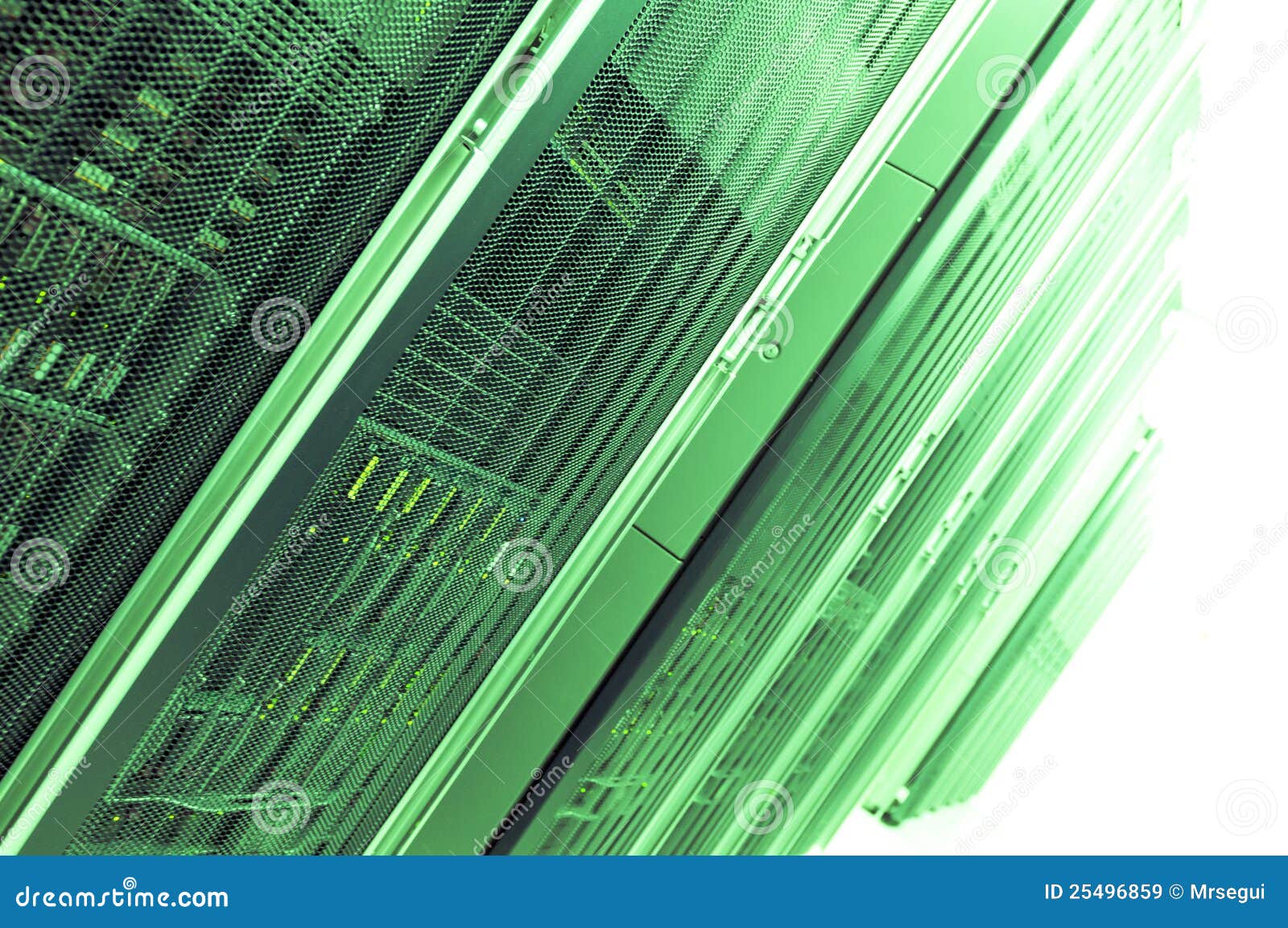Green Servers stock image. Image of connection, internet - 25496859