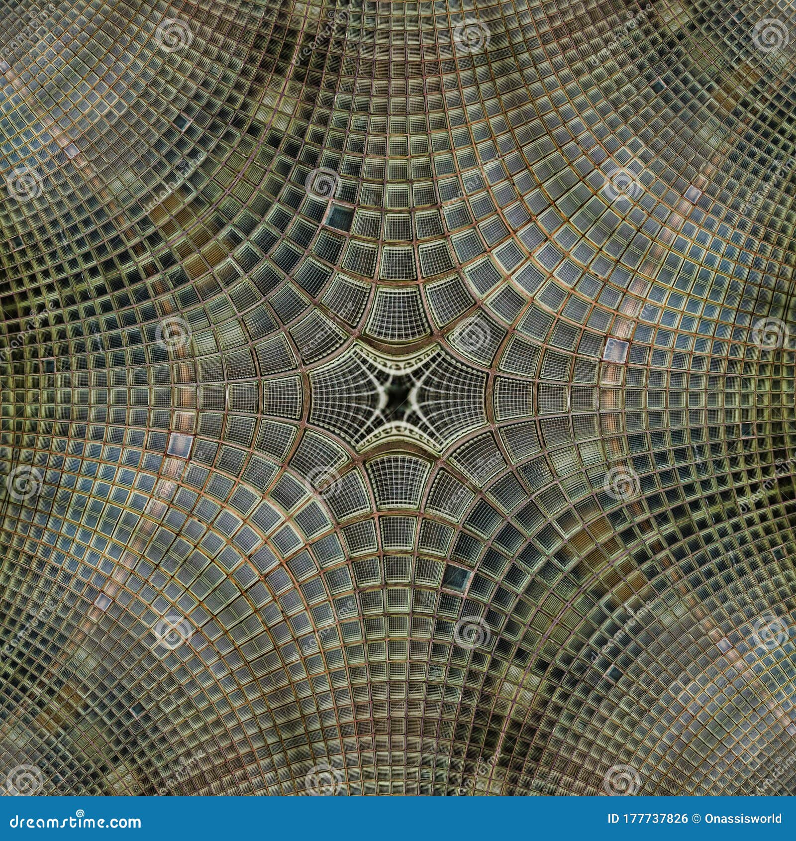 Green Shade Glass Window Abstract Background Stock Illustration ...