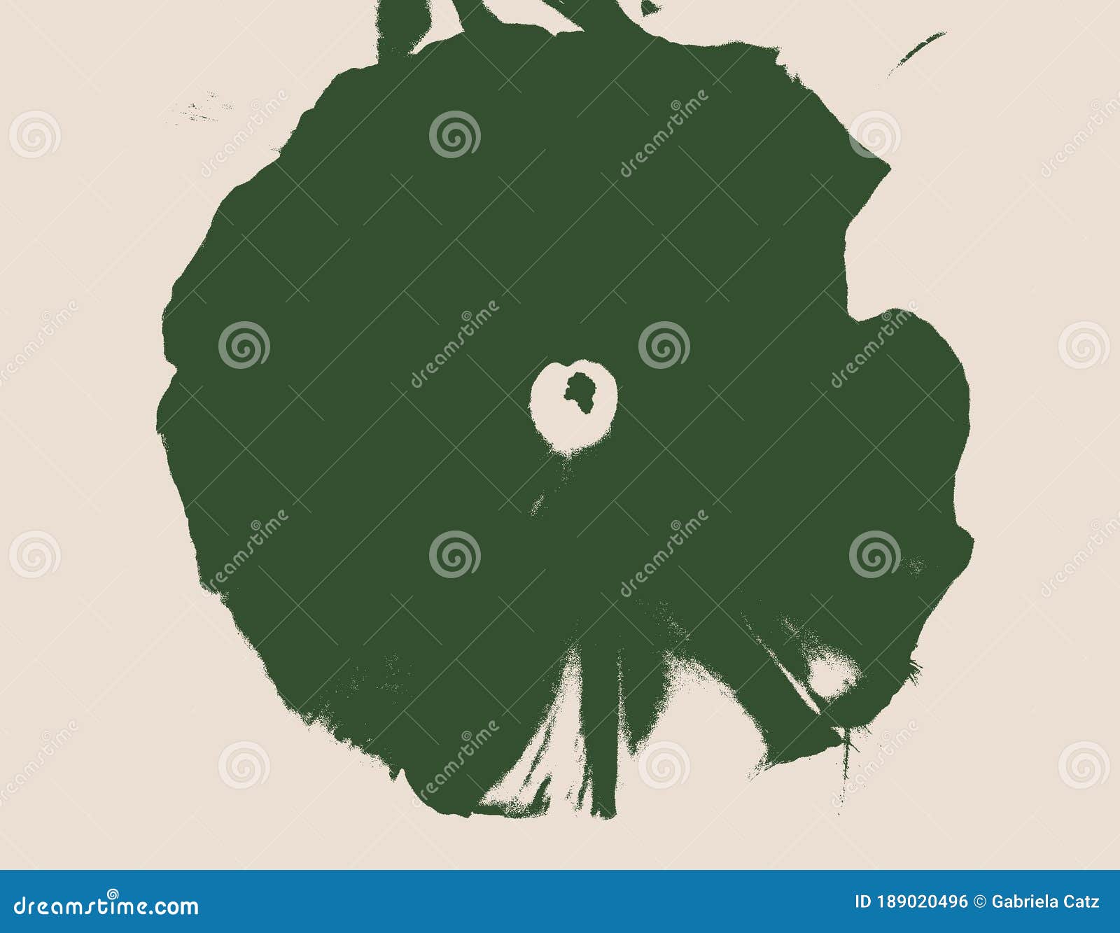 Green Shape on Pale Backround Stock Illustration - Illustration of ...