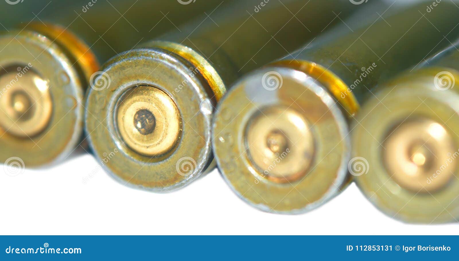 Green shells from a bullet stock image. Image of ammunition - 112853131