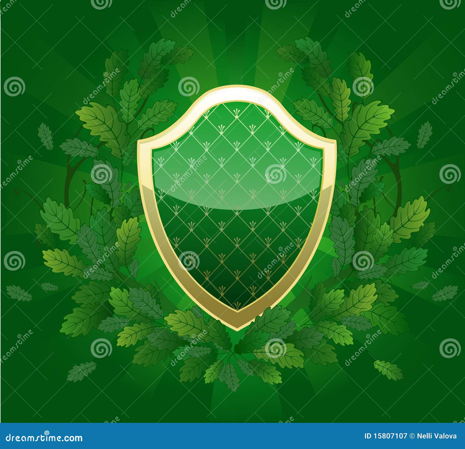 Green Shield Billiard Board With Balls And Crossed Cues. Sport Logo For ...