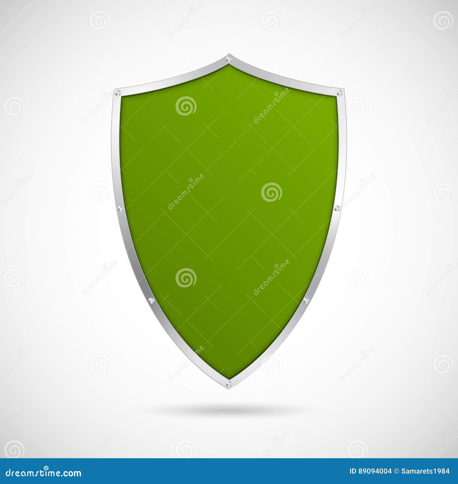 Green shield icon. stock vector. Illustration of safeguard - 89094004