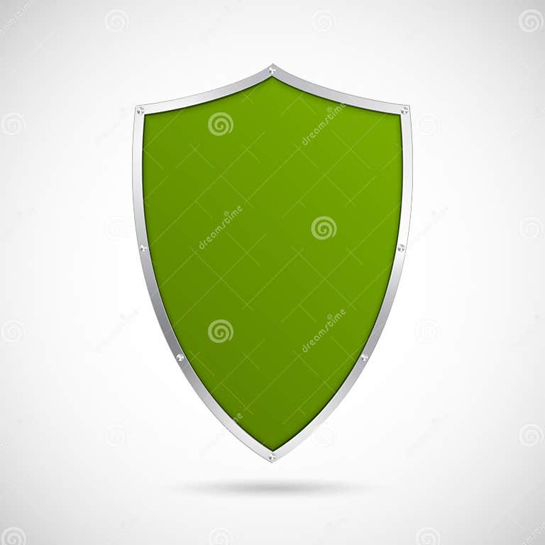 Green shield icon. stock vector. Illustration of safeguard - 89094004