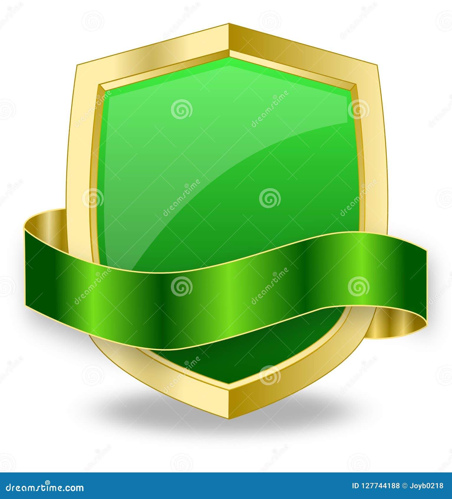 Green Shield Icon Web Design Protection Verification Stock Illustration ...