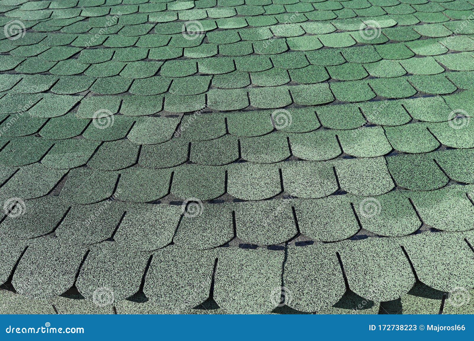 Green Shingle on the House Roof Stock Image - Image of house, outdoors ...