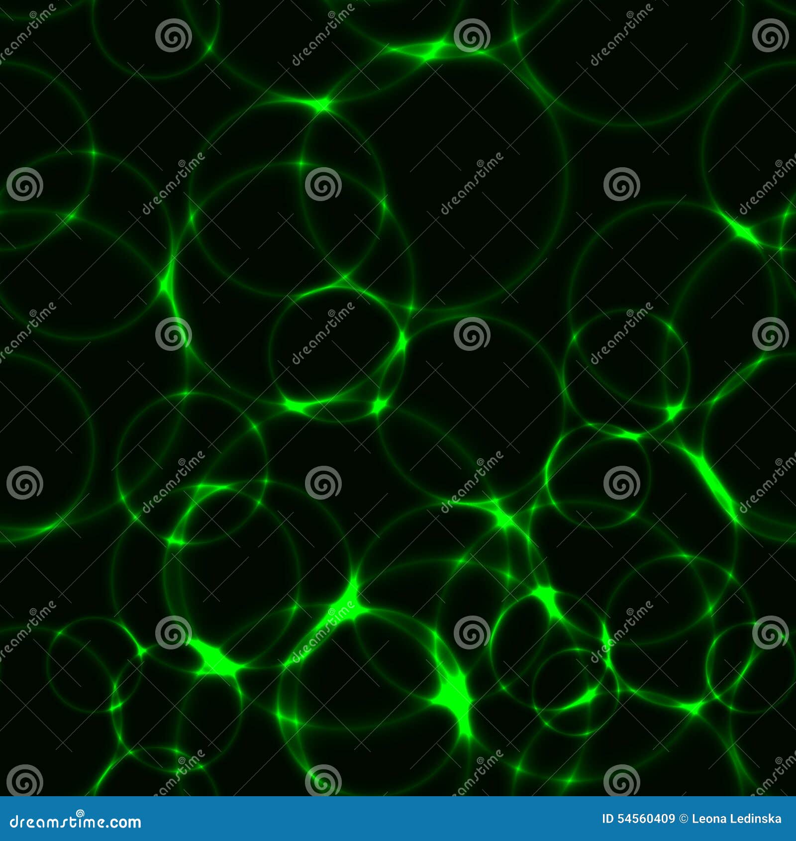 Green Shining Bubbles on Dark Background (seamless Background) Stock ...