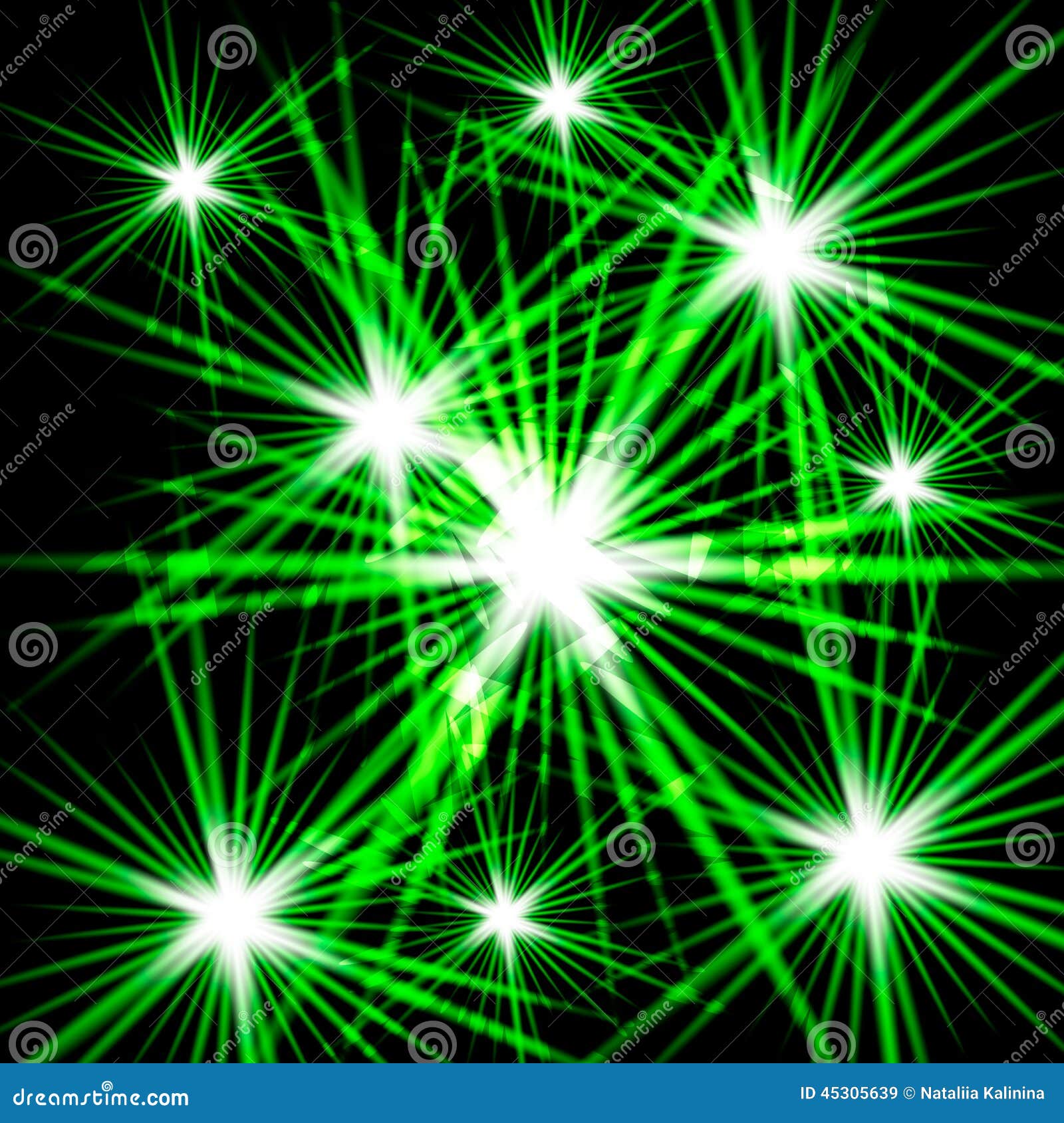 Green shining cosmic light stock vector. Illustration of galaxy - 45305639