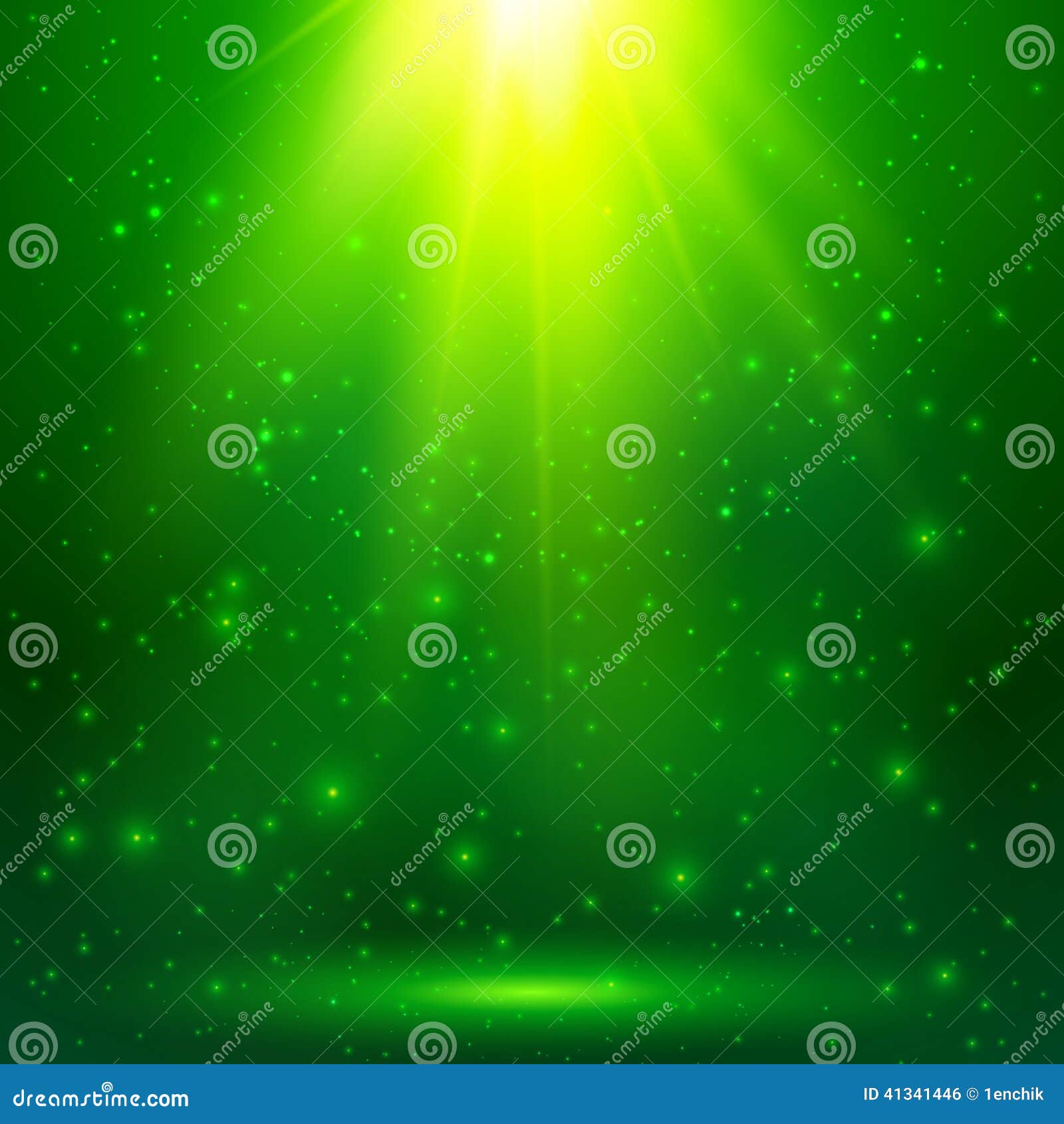 Green Shining Magic Vector Light Background Stock Vector - Illustration ...