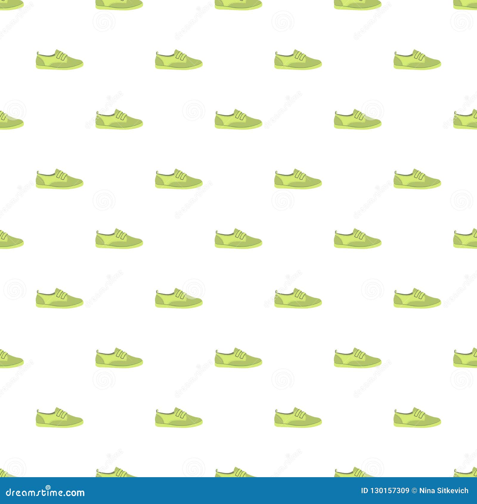 Green Shoe Pattern Seamless Stock Vector - Illustration of exercise ...