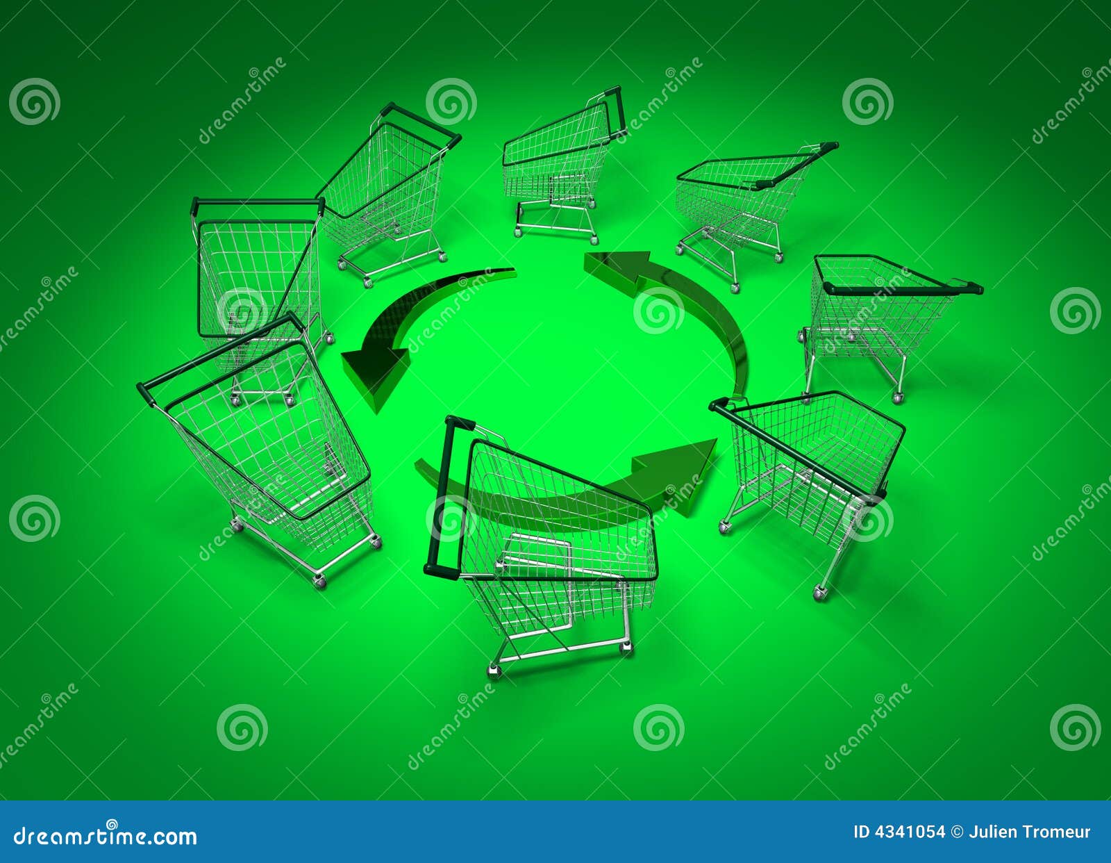Green shopping stock illustration. Illustration of checkout - 4341054