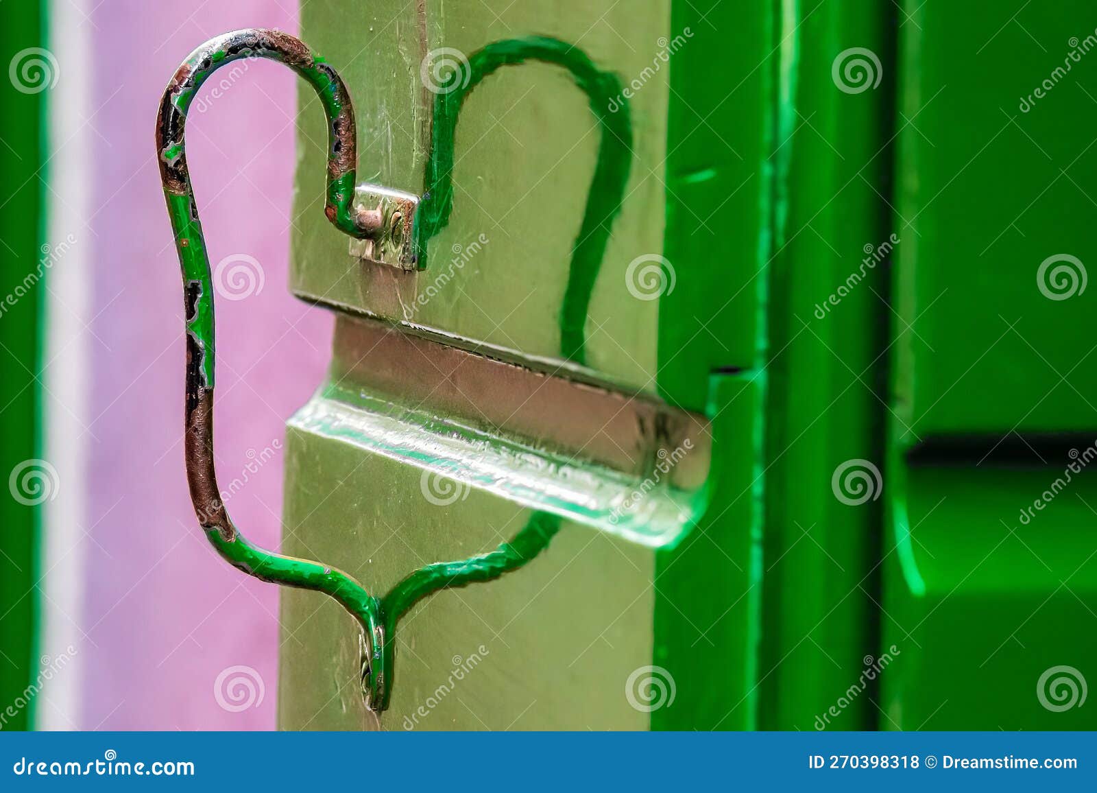 Green Shutter with Holder and Its Shade Stock Photo - Image of room ...