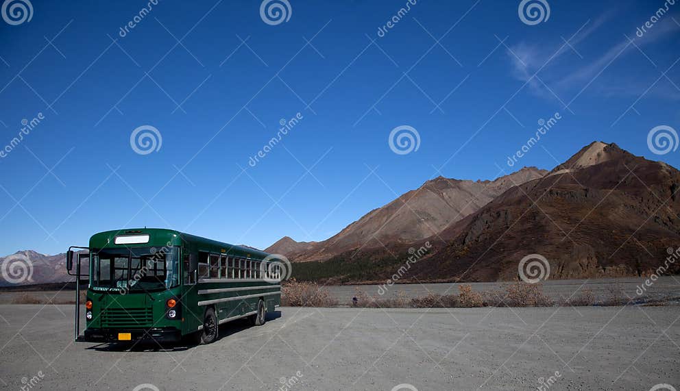 Green Shuttle Bus stock image. Image of united, north - 21417831