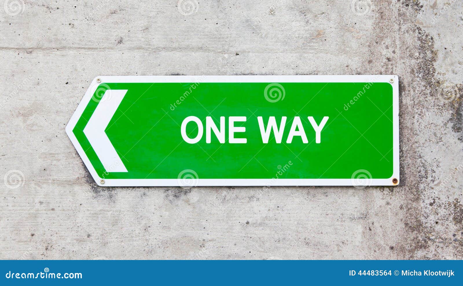 Green sign - One way stock photo. Image of background - 44483564