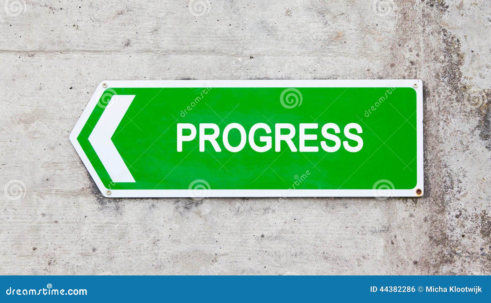 Green sign - Progress stock photo. Image of sign, color - 44382286