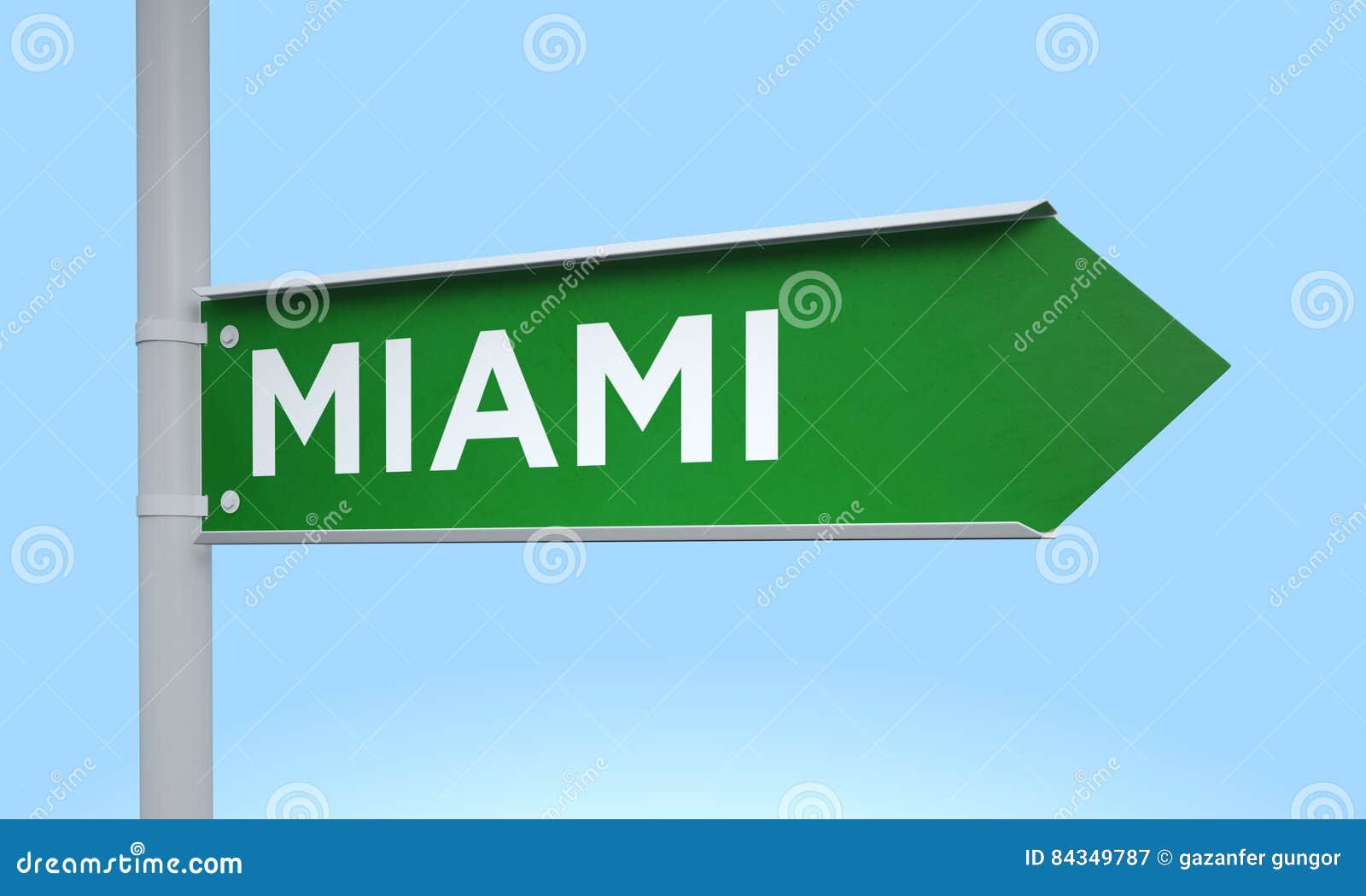 Green Signpost Miami Stock Illustrations – 19 Green Signpost Miami ...