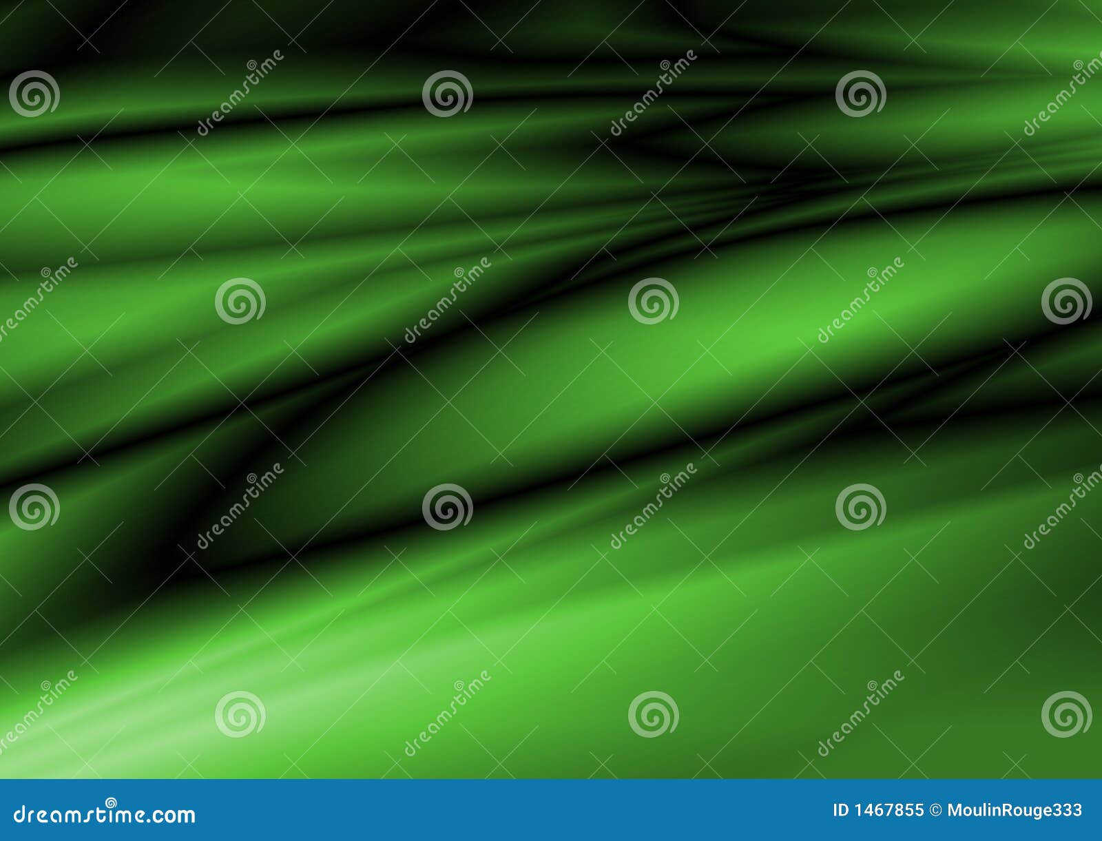 Green Silk Blown On White Background. Green Flying Silk Fabric In The ...