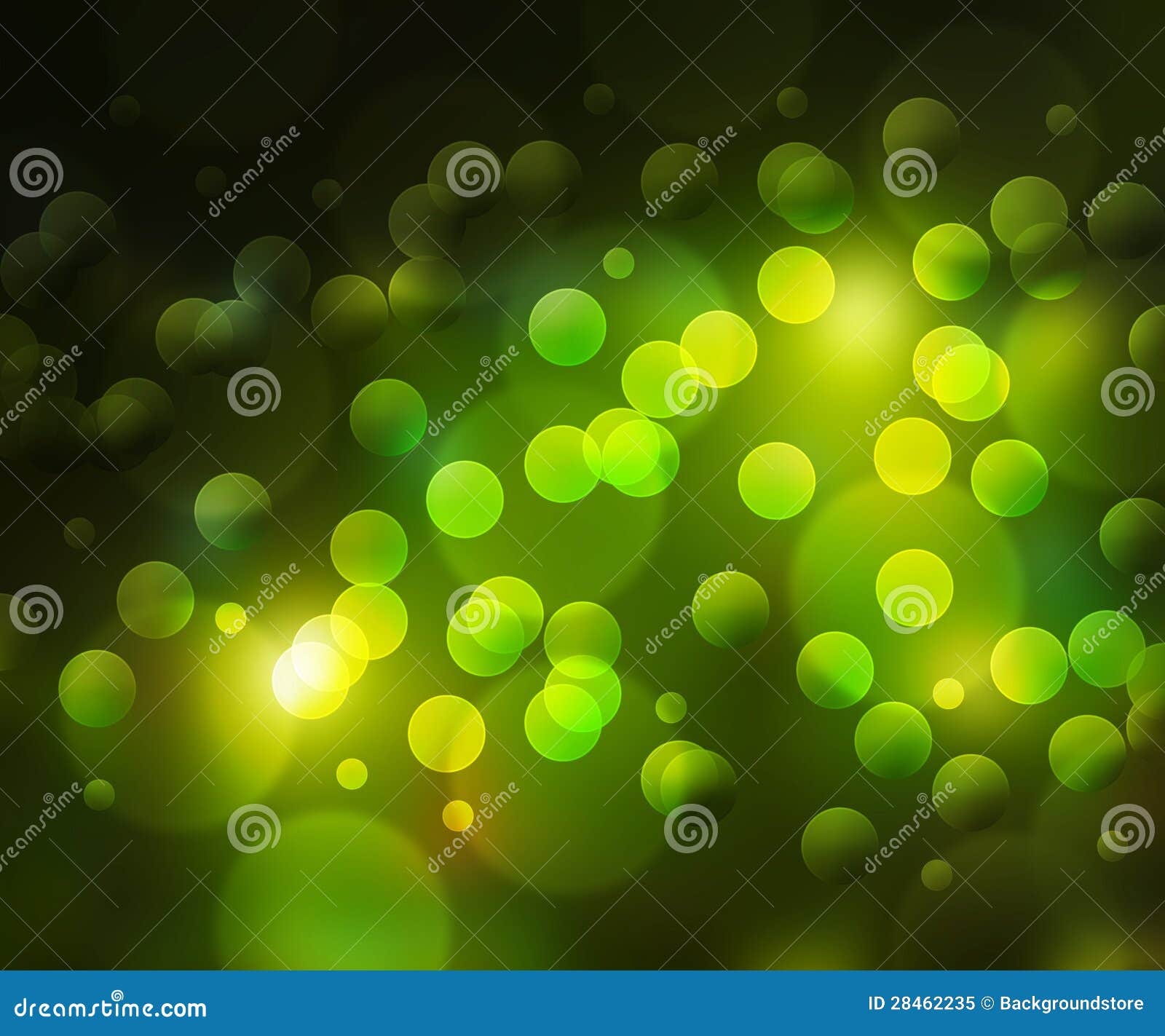 Green Simple Bokeh Background Stock Illustration - Illustration of ...