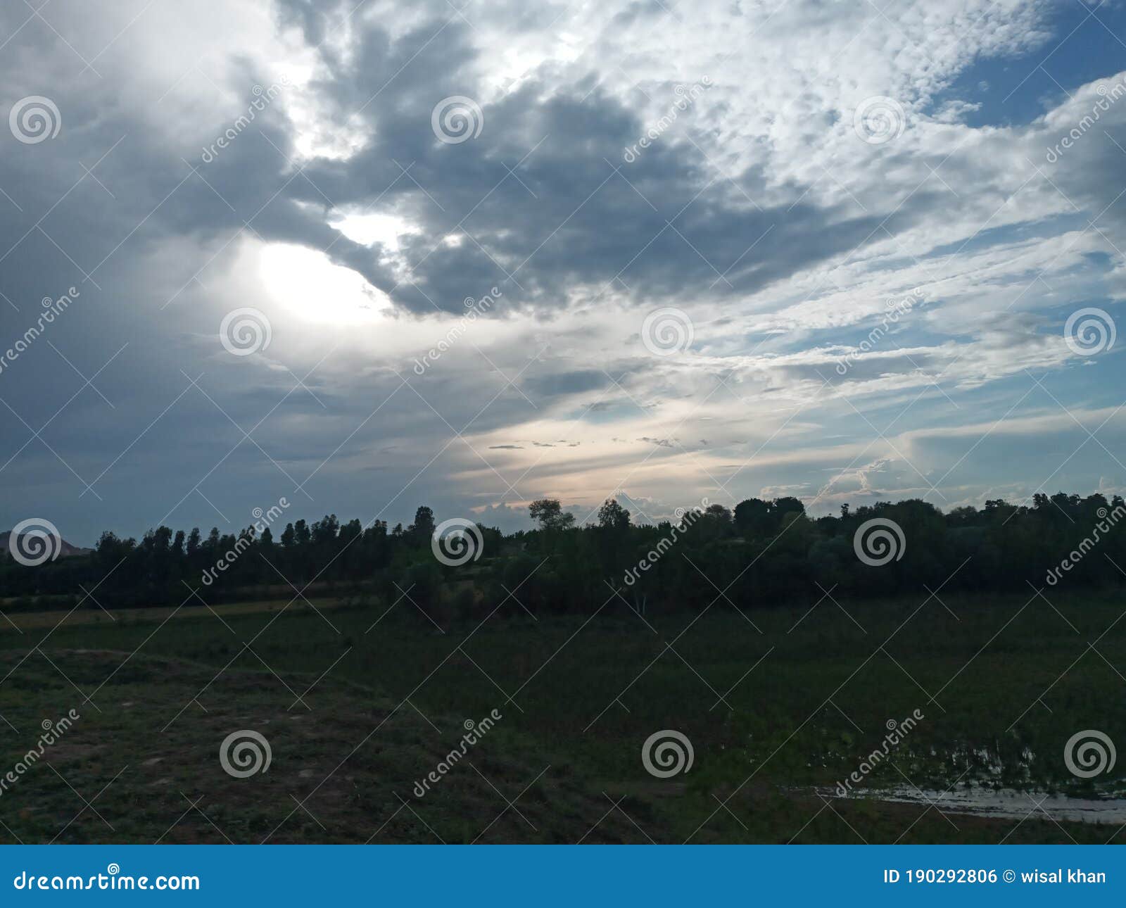 Green sky wether stock photo. Image of sunlight, nature - 190292806