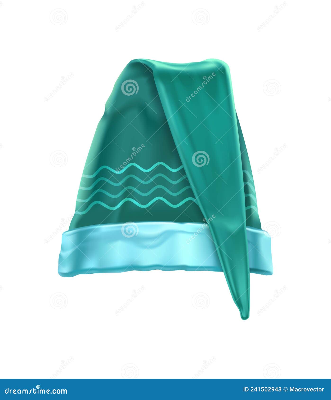 Green Sleeping Hat Composition Stock Vector - Illustration of accessory ...