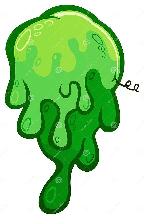 Green Slime Ball stock vector. Illustration of curly - 17504743