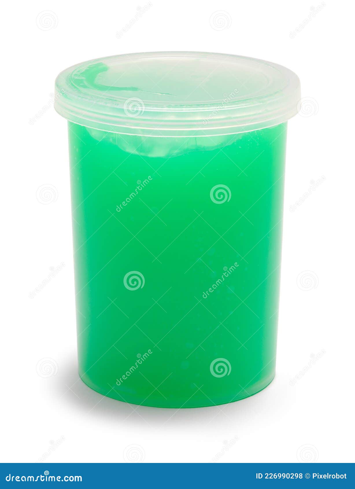 Green Slime stock photo. Image of plastic, slime, container - 226990298