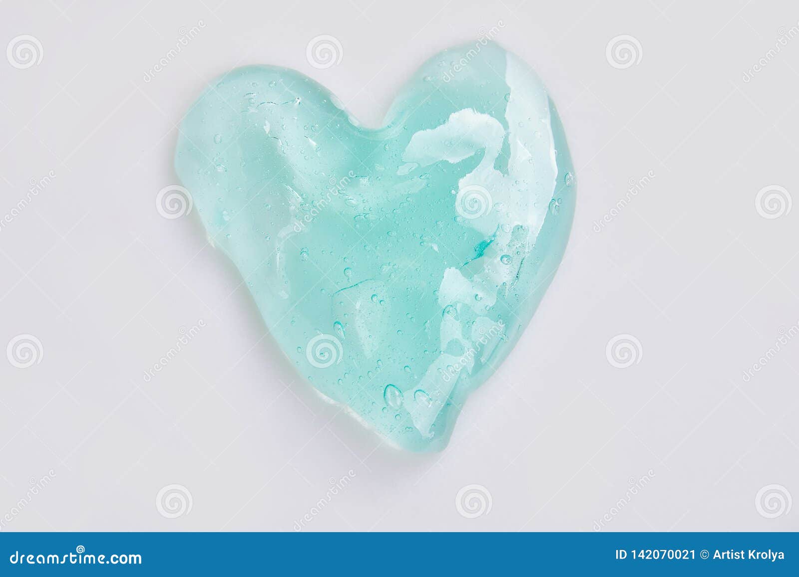 Green Slime for Kids in a Heart Shape, Stock Image - Image of liquid ...