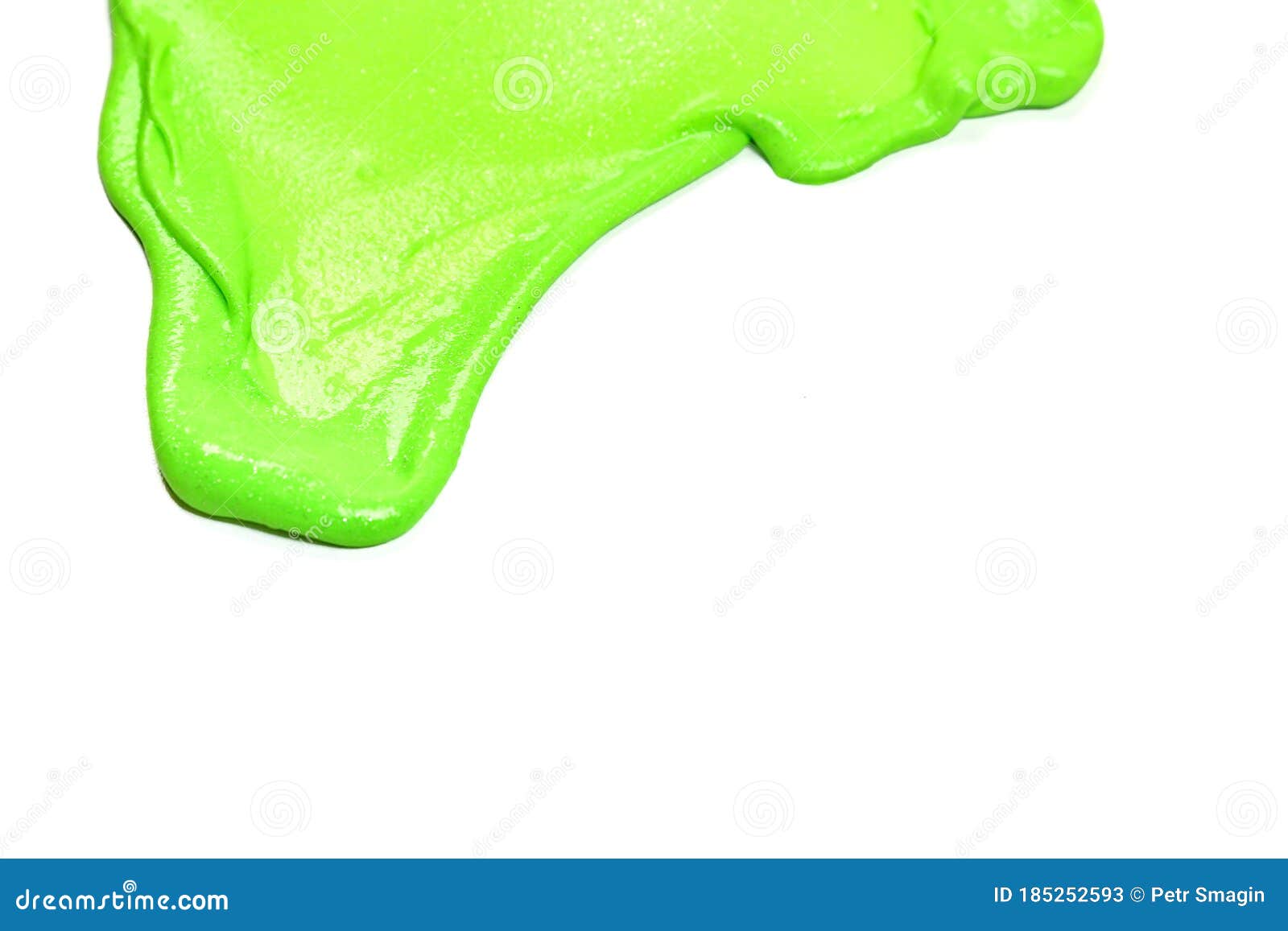 Green Slime on White Background Stock Image - Image of concept, drip ...