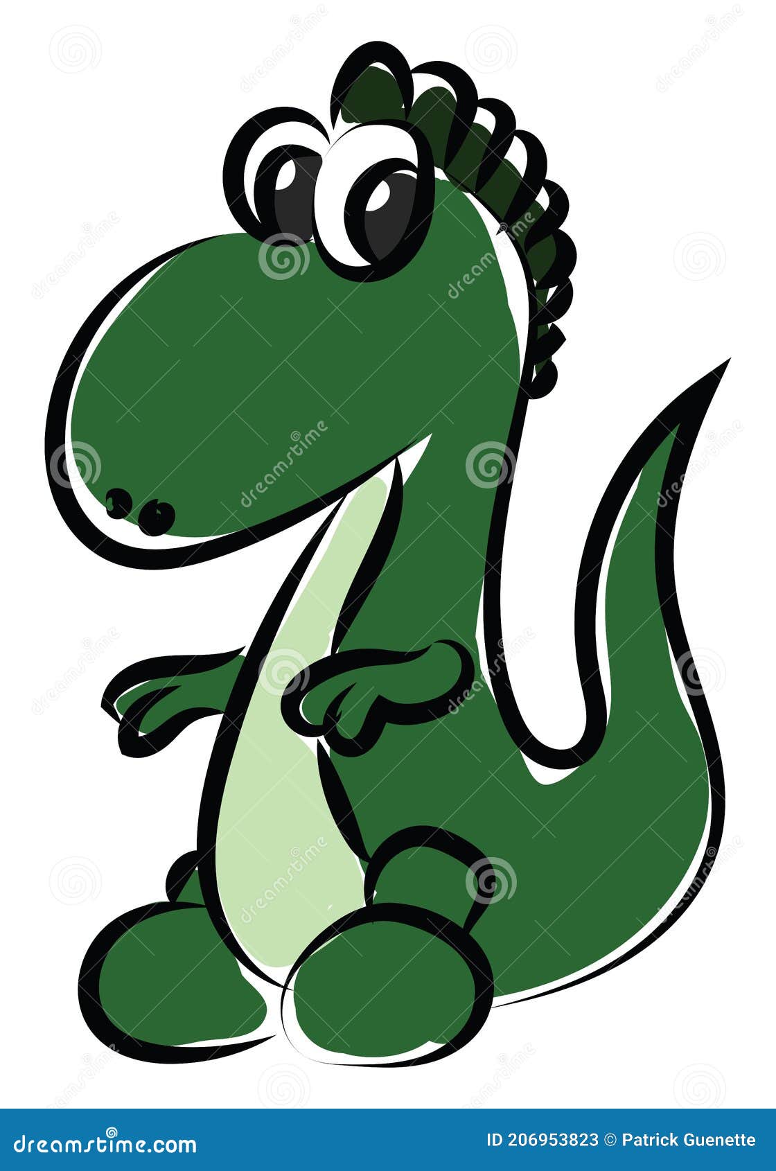 Small Dragon Black Vector Concept Icon. Small Dragon Flat Illustration ...