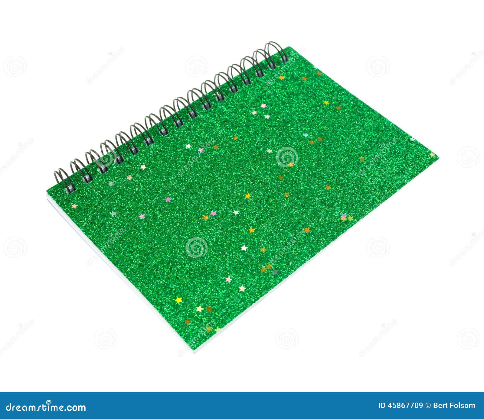Green small notebook stock image. Image of cover, angle - 45867709