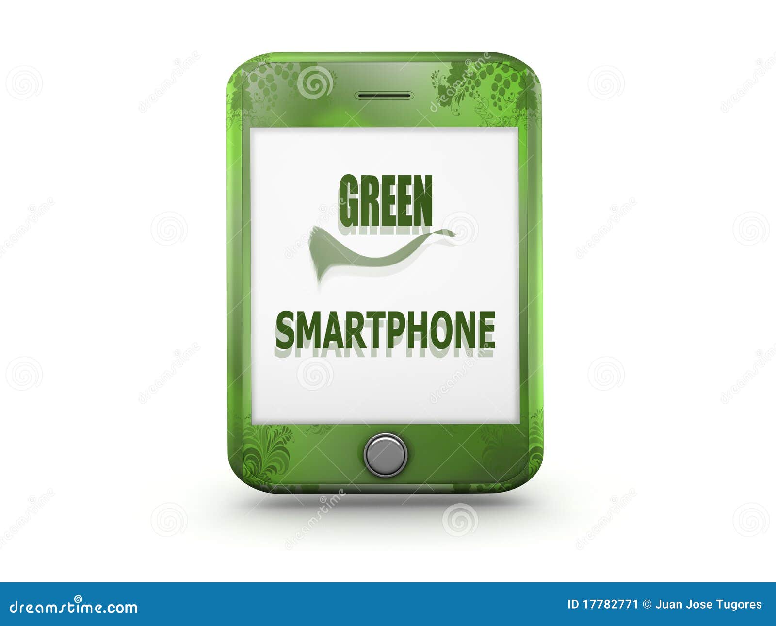 Green Smartphone Design Stock Image - Image: 17782771