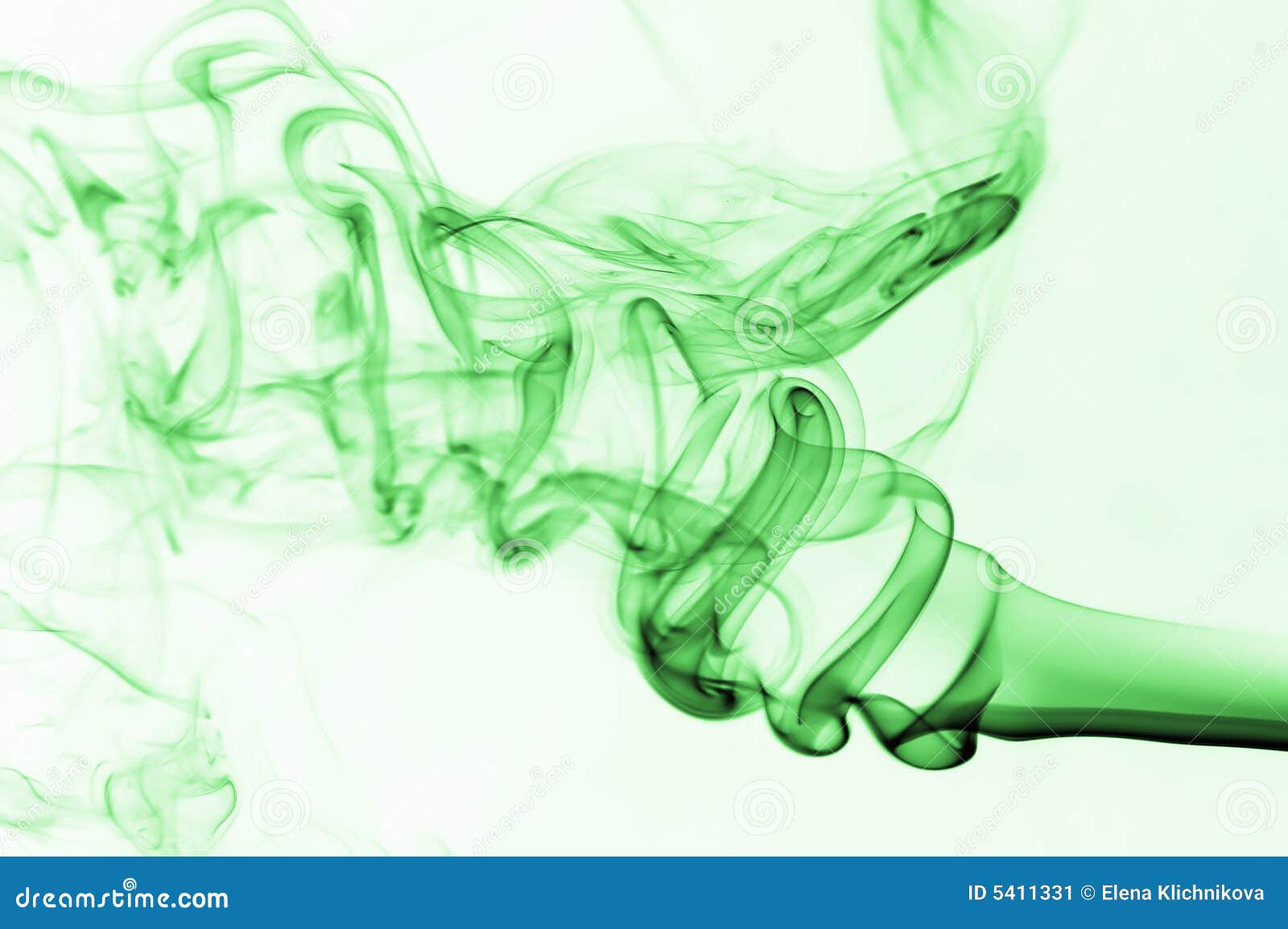 Green Smoke Set Isolated On Transparent Background. Realistic Set Of ...