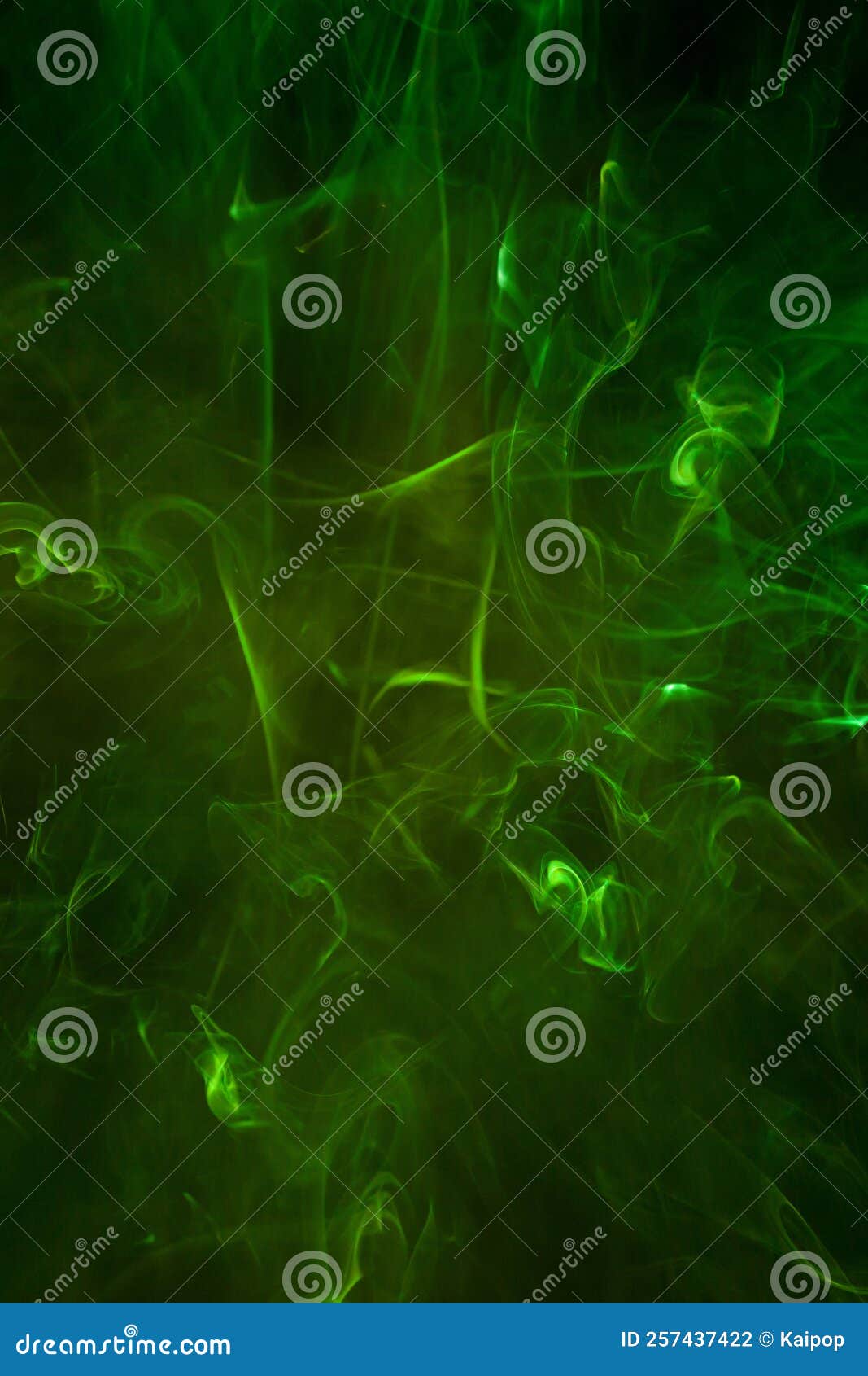 Green Smoke Motion on Black Background Stock Photo - Image of flowing ...