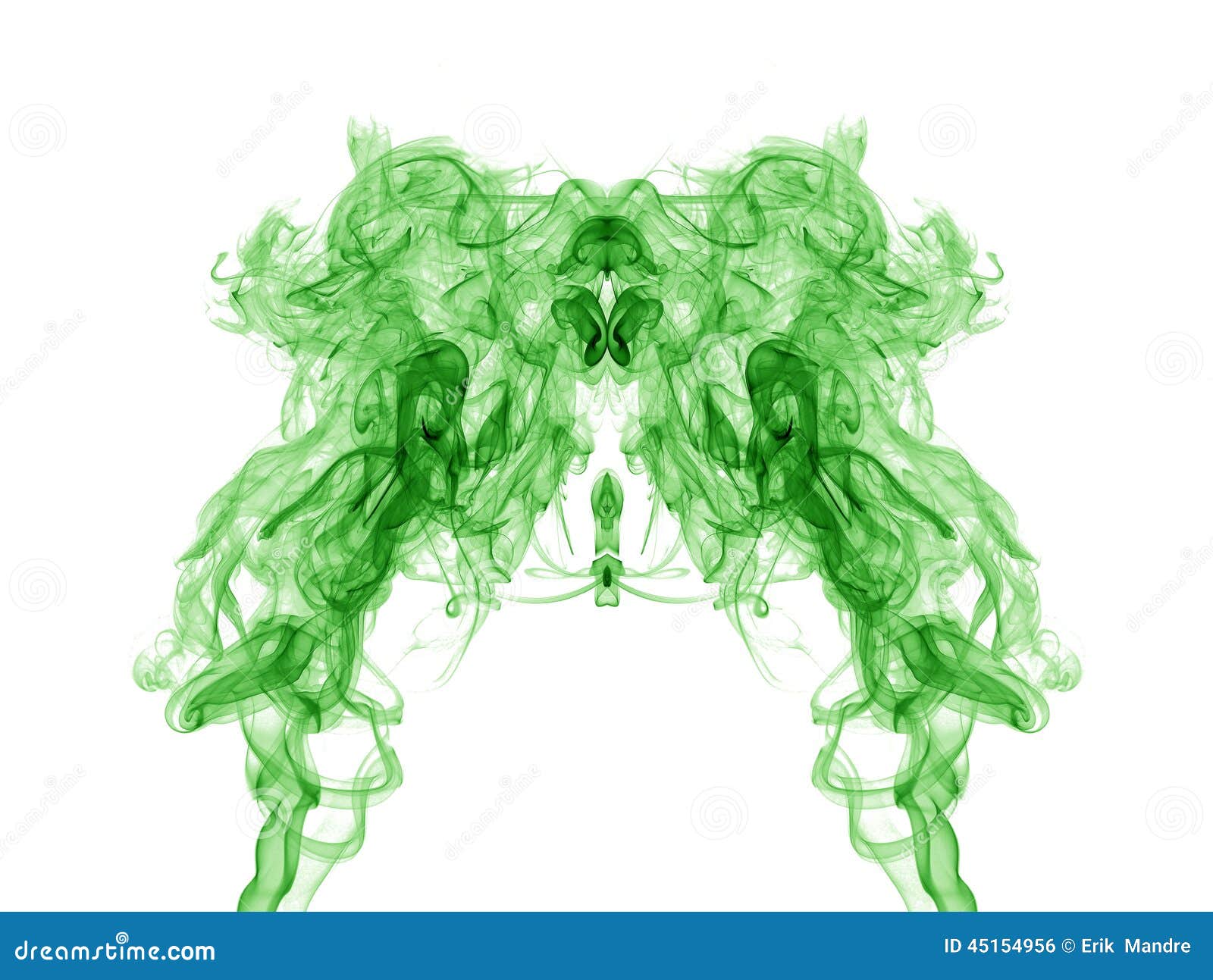 Green Smoke Pattern on White Stock Photo - Image of alert, incense ...