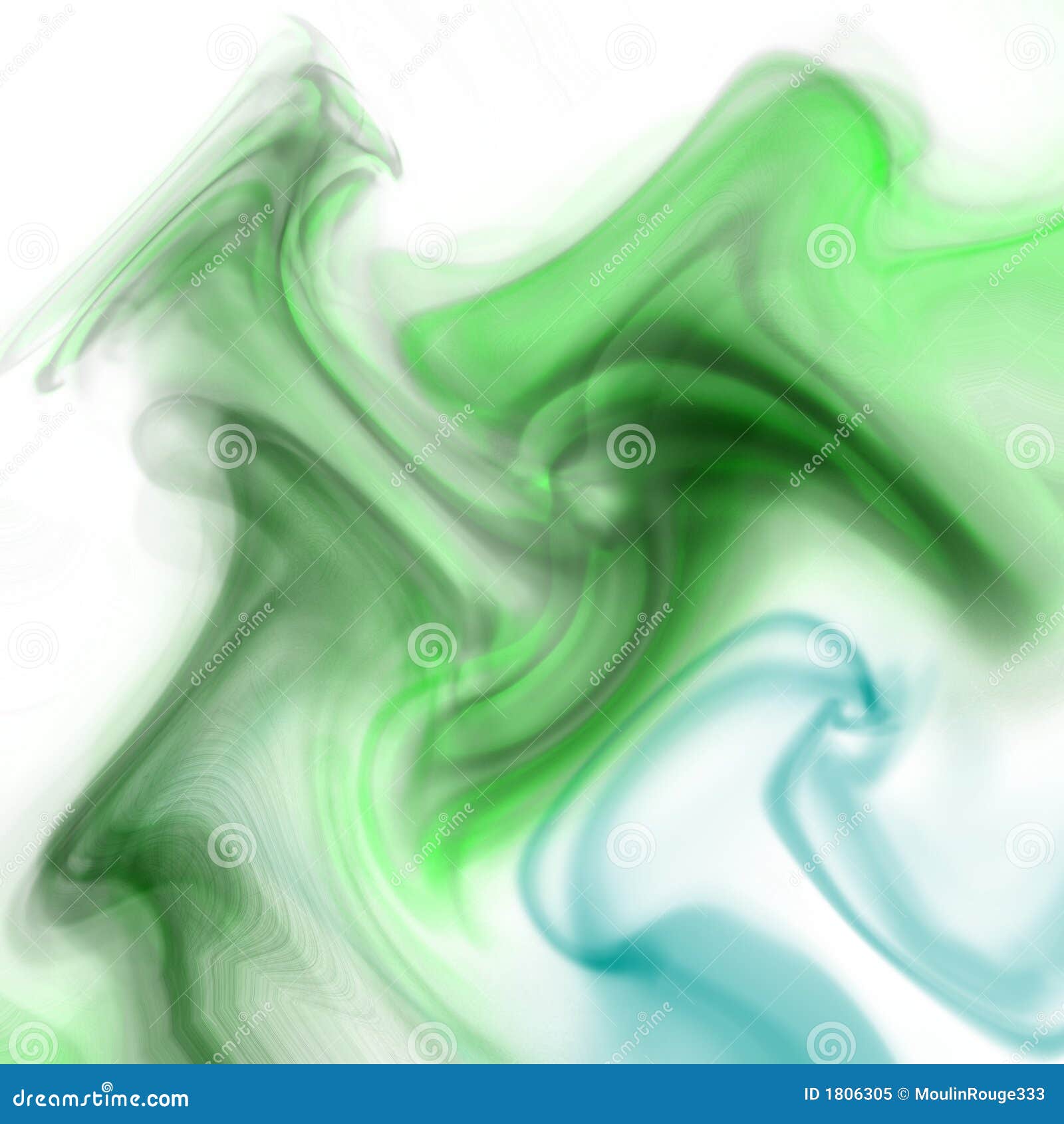 Green Smoke Set 6 Isolated On Transparent Background. Magic Mist Cloud ...
