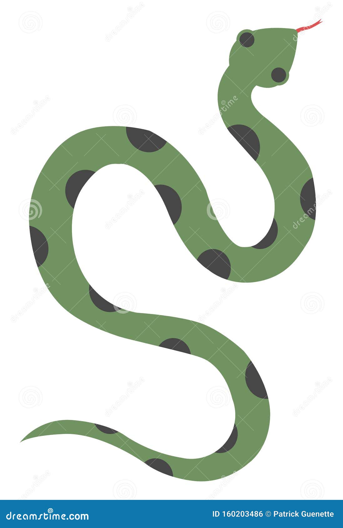 Green Snake, Illustration, Vector Stock Vector - Illustration of care ...